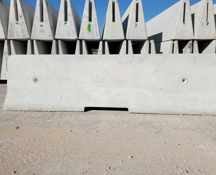 10-Foot Concrete Barrier - Summit Precast Concrete, LP, Montgomery, TX