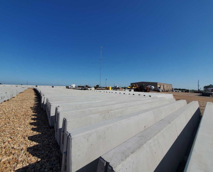 Single Slope Concrete Barrier - Summit Precast Concrete, LP Montgomery, TX
