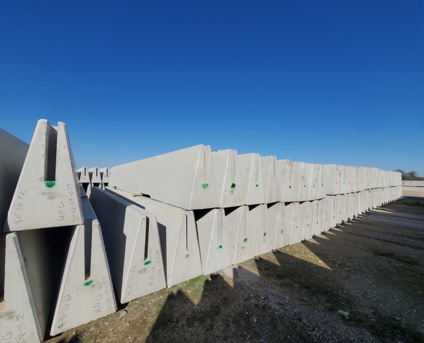 Single Slope Concrete Barrier - Summit Precast Concrete, LP Montgomery, TX