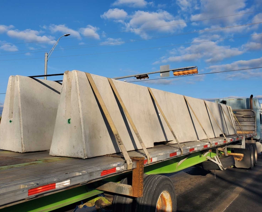 Single Slope Concrete Barrier - Summit Precast Concrete, LP Montgomery, TX