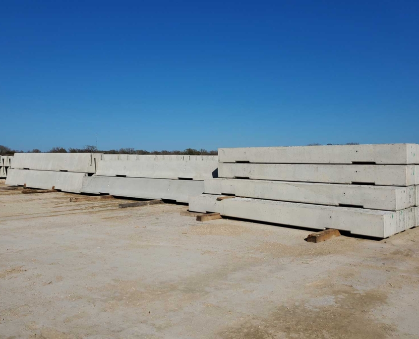 F-shape Concrete Barrier - Summit Precast Concrete, LP, Montgomery, TX